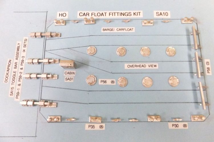 SA10 Car Float Fittings Kit – HO – 54 pc. total – Typical Steel Car ...