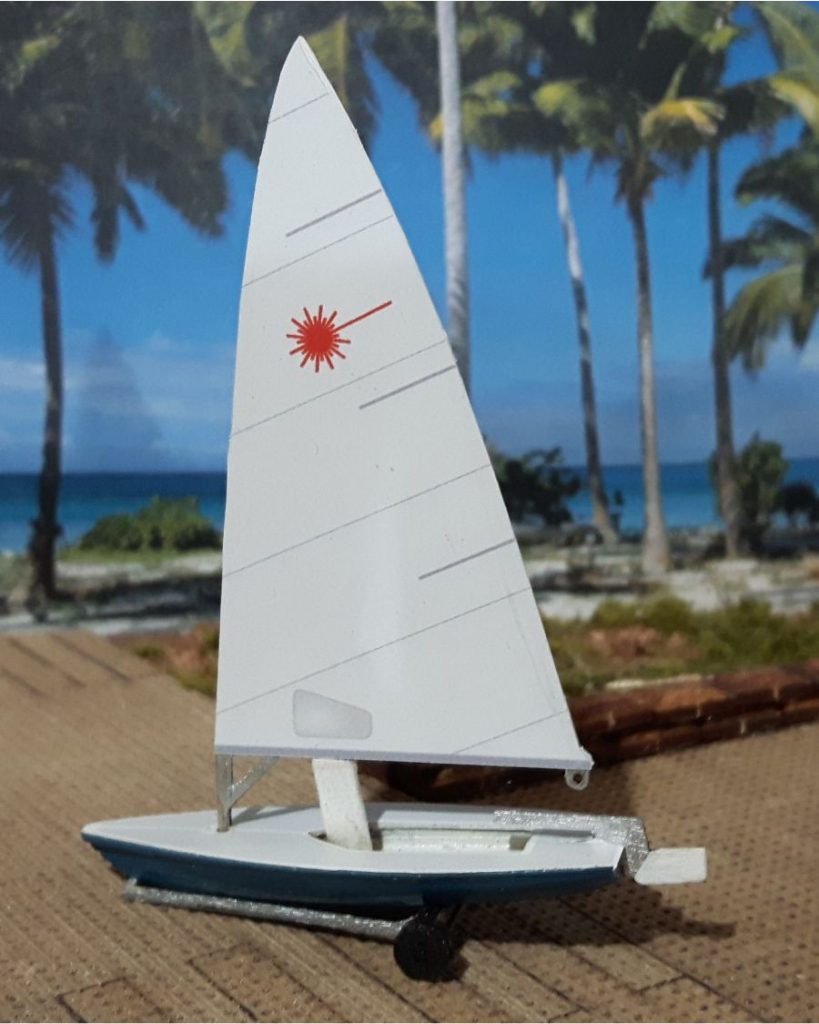 A111 HO Scale Laser Sailing Dinghy Kit – Osborn – Contains two boats ...